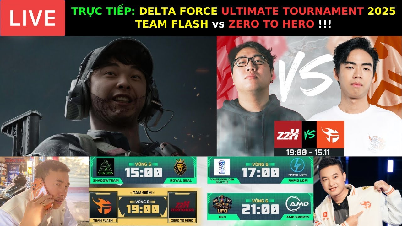 TRỰC TIẾP - TÂM ĐIỂM: TEAM FLASH vs ZERO TO HERO - TÙNG SÀI GÒN xem TÂM ...