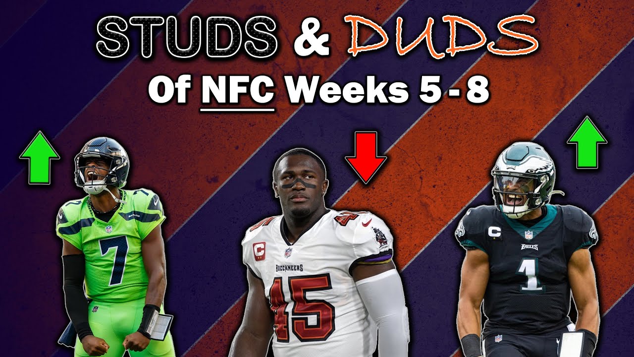 The Studs & Duds Of NFL Weeks 5-8 | A Comprehensive Player Review For ...
