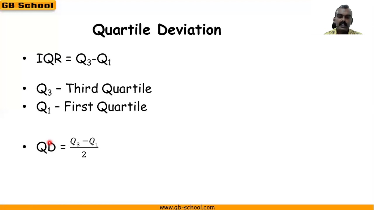 Quartile Deviation Formula - YouTube