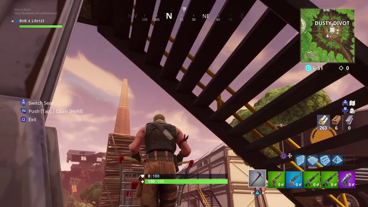 Fortnite Shopping Cart Ramp EXTREME DOWN HILL - YouTube