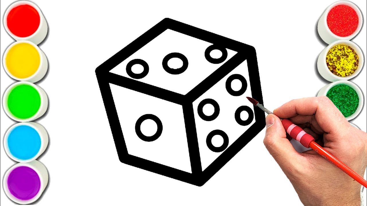 Ludo game Drawing, Painting & Coloring For Kids and Toddlers_ Child Art ...