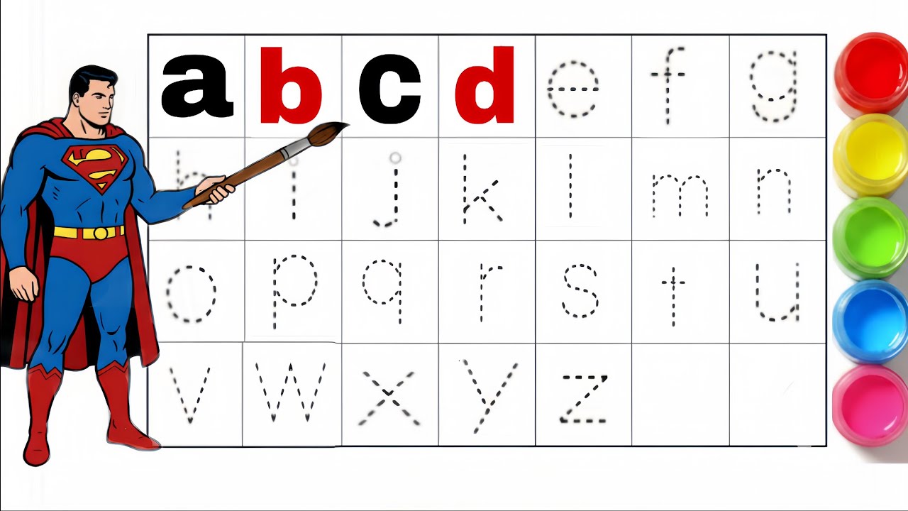 ABC Writing 🏻 | A to Z Handwriting & Reading Capital & Small Letters ...