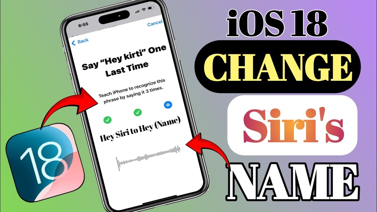 How to Change Siri Change Name On iOS 18/18.1 | HEY SIRI TO HEY(YOUR ...