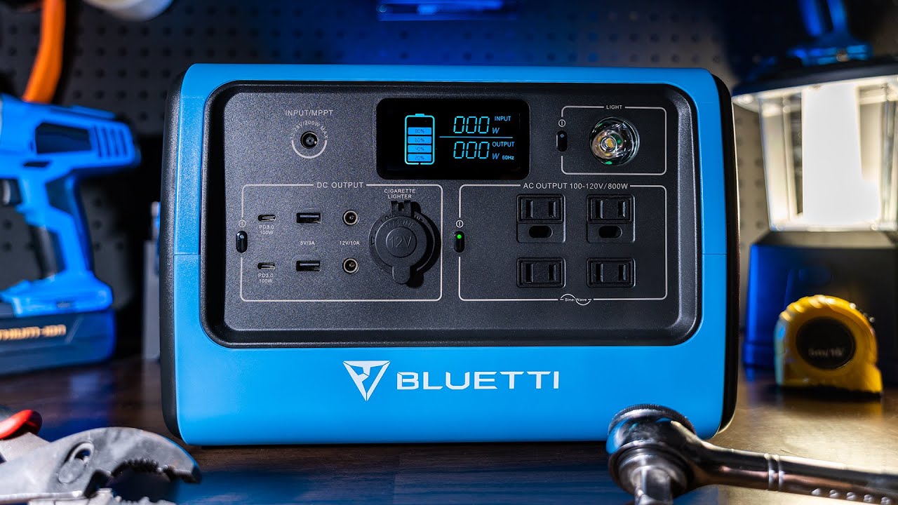 BLUETTI EB70S Portable Power Station + PV200 Solar Panel Review - YouTube