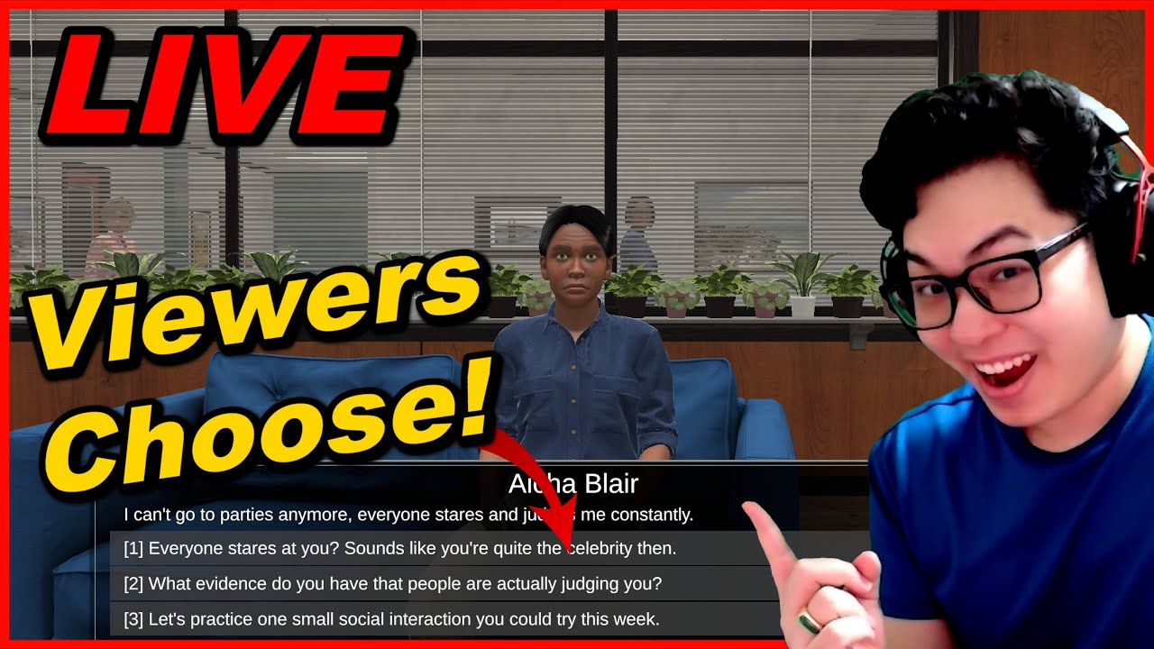 🔴LIVE: Therapy Simulator Early Access — Viewers Choose the Dialogue ...