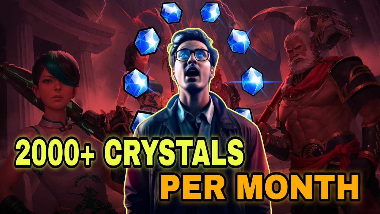 HOW TO FARM 2000+ CRYSTALS PER MONTH 🤯🤯🎉 // BEST WAYS TO FARM CRYSTALS ...