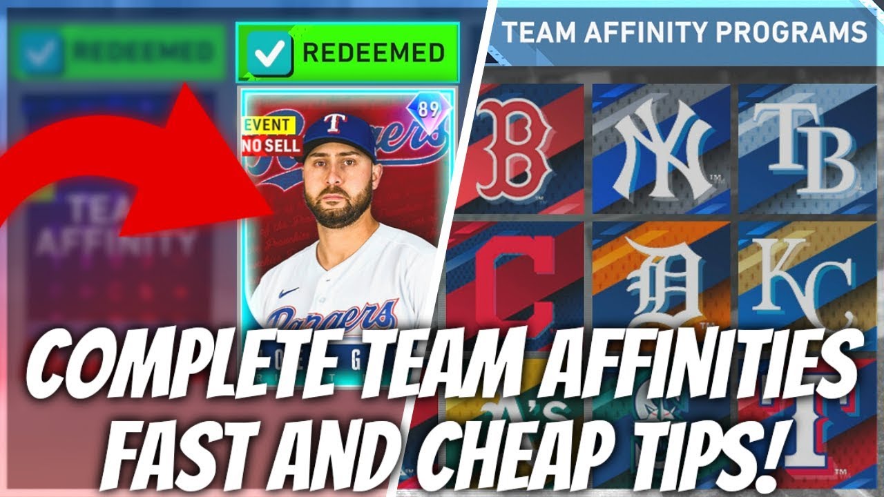 How To Complete Team Affinity Programs Fast! Cheapest Way! MLB The Show ...