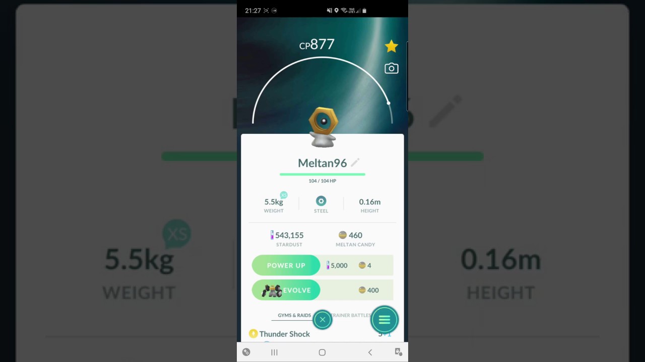 Meltan evolution to Melmetal in Pokemon Go - YouTube