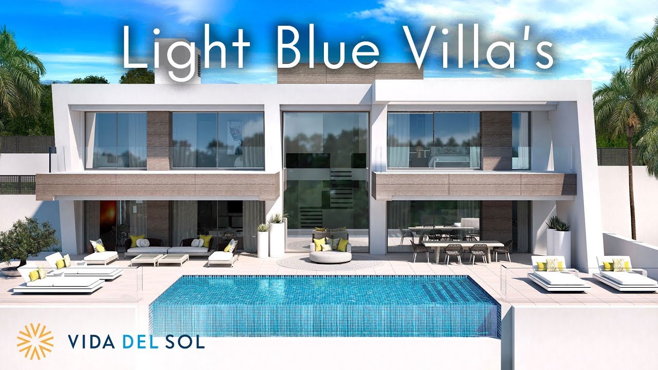 Light Blue Villas: Attractive project of 5 independent modern villas on ...