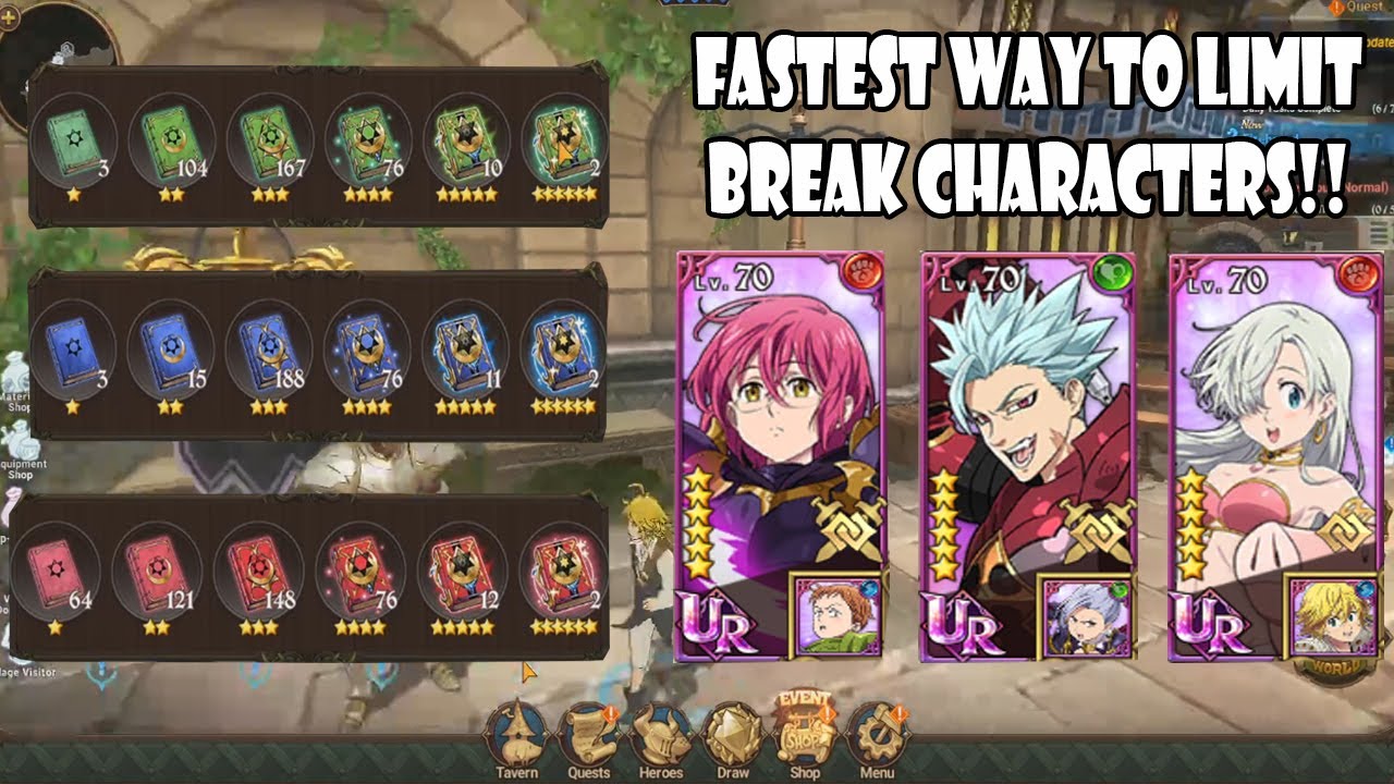 7ds Grand Cross Fastest Way To Farm Grimoires & Limit Break Characters ...