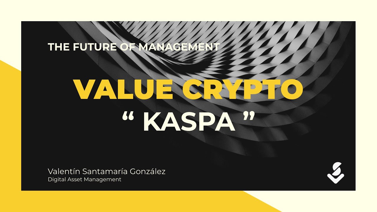 Ejercicio de valoración de KASPA y su token KAS. Noviembre 2024 - YouTube