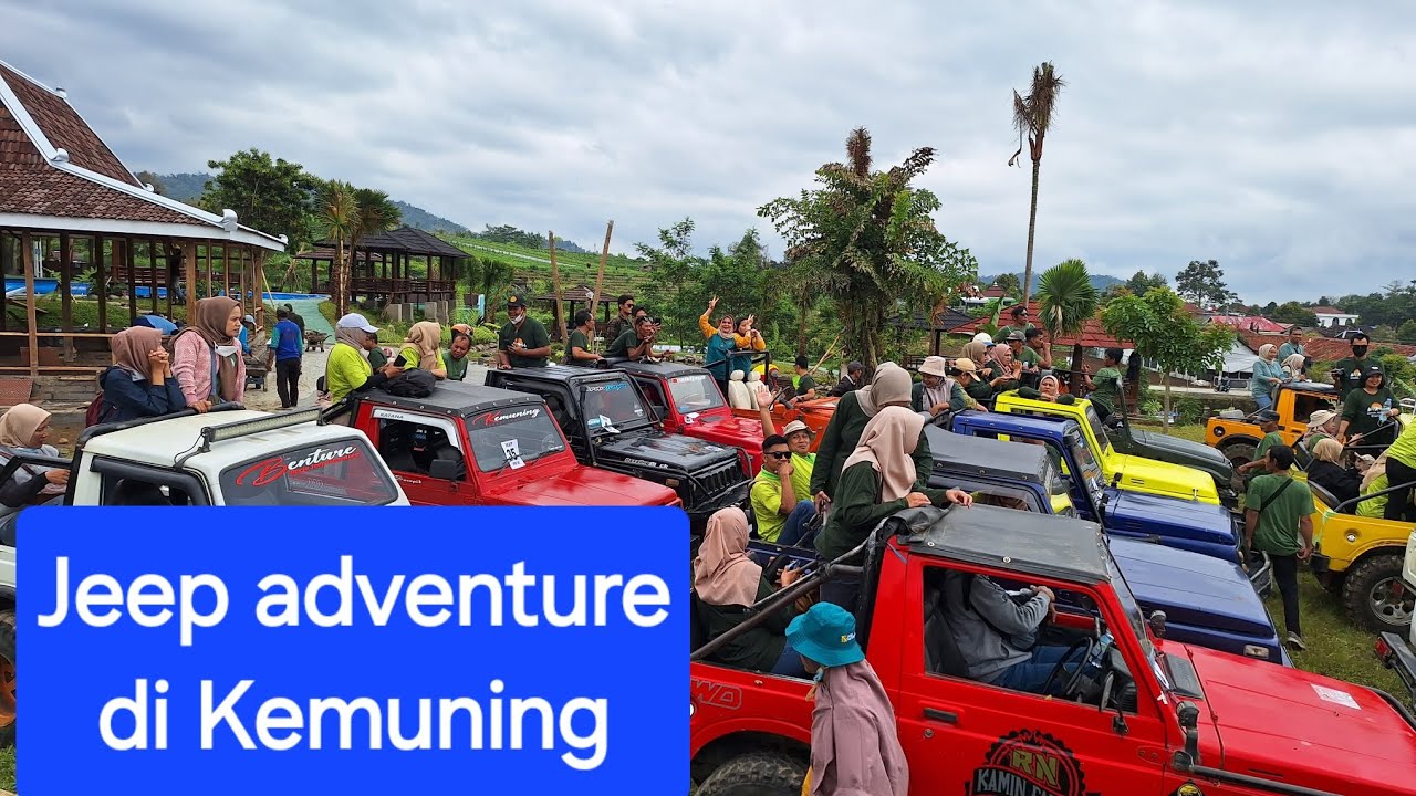 Wisata Jeep di kebun teh Kemuning - YouTube