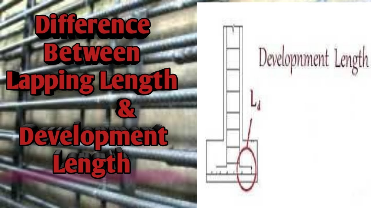 Lapping Length // Development Length // Difference Between Lapping ...