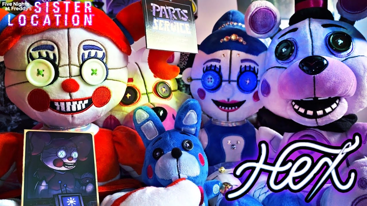 FNaF Hex Sister Location Plush Bundle Review (+ FREE PINS!) - YouTube