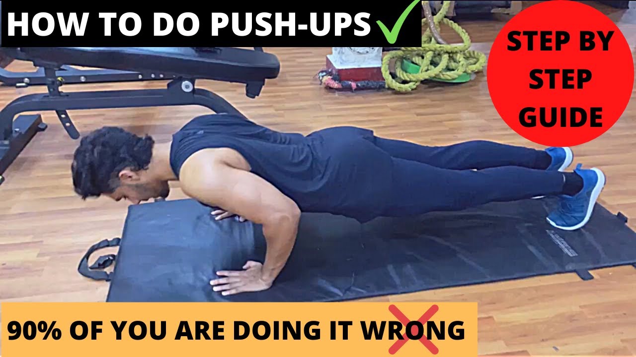 How to do push-ups | Best Tutorial | Step-by-step guide | For beginners ...