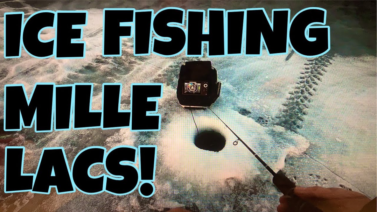 ICE FISHING MILLE LACS LAKE in the B-E-A-utiful weather! - YouTube