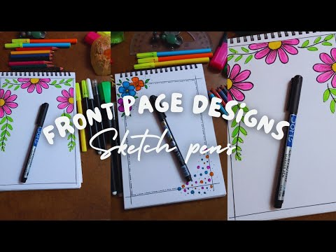 notebook side designs For note making//school project//Assignment వర్క్ ...
