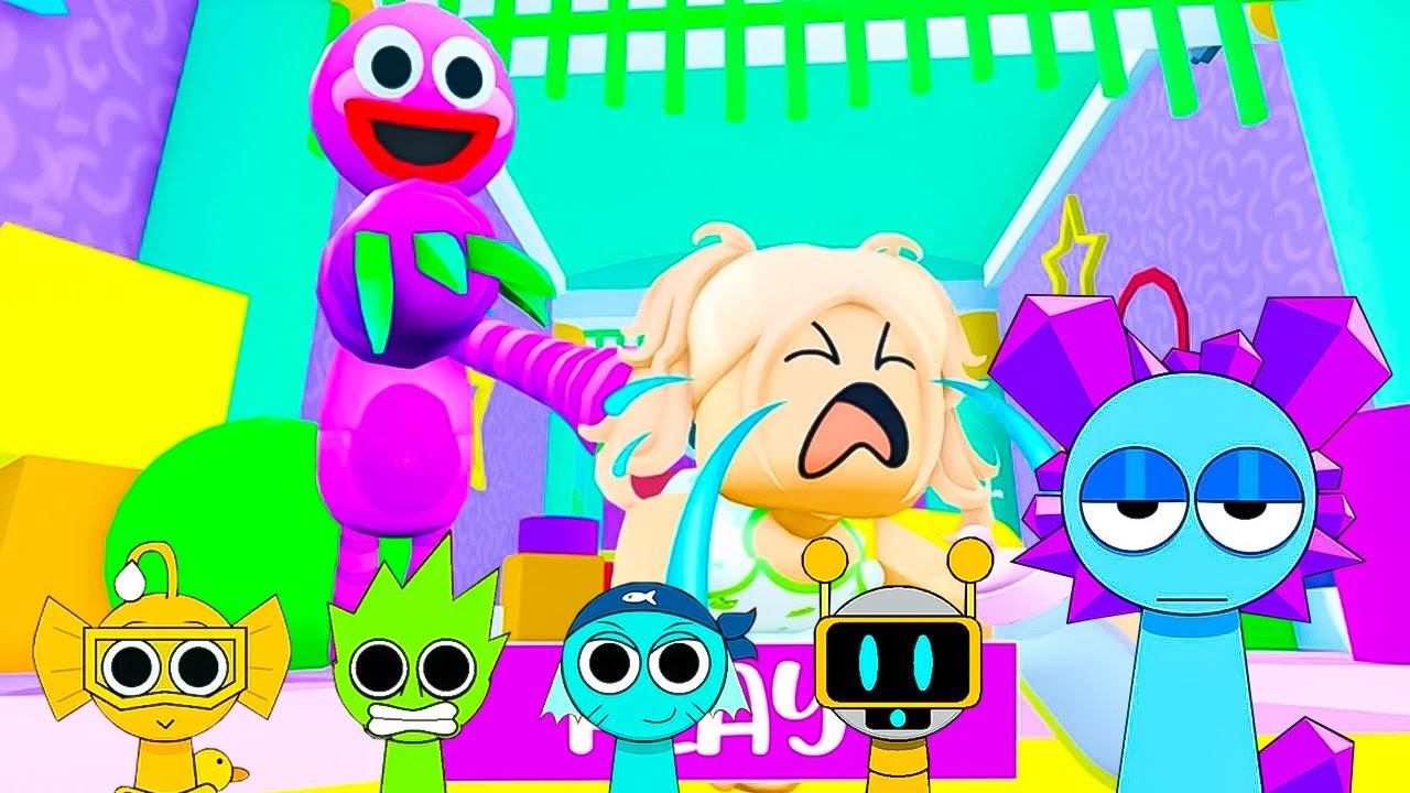 Sprunki Thysto Plays Escape Mr Smiley's Daycare! Obby in ROBLOX ...