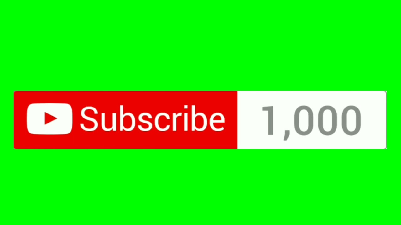 subscriber count green screen || subscribe button green screen - YouTube