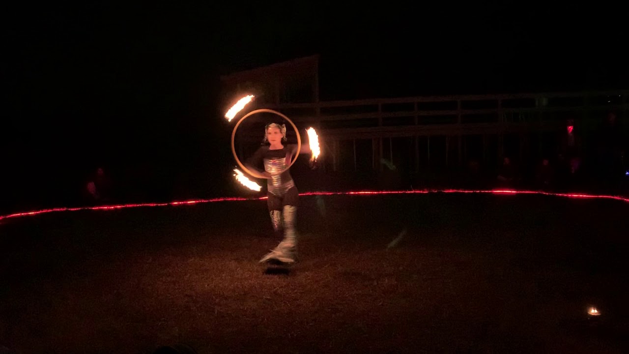 Fire Hula Hoop - YouTube