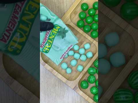 FILLING PLATTER WITH SWEETS ASMR ALL GREEN 🟢 TRENDING VIRAL #asmr