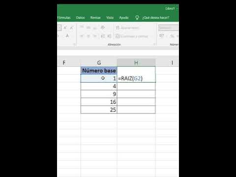 CALCULAR una RAIZ CUADRADA #excel #shorts #cursoexcel #cursodeexcel #excelgratis #tutorial - YouTube