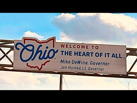 Downtown Detroit To Downtown Cleveland Drive VIA I-75 & Ohio Turnpike-I ...