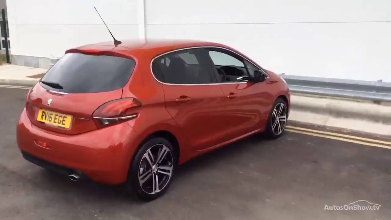 PEUGEOT 208 S/S GT LINE RED 2016 | RV16EGE - YouTube