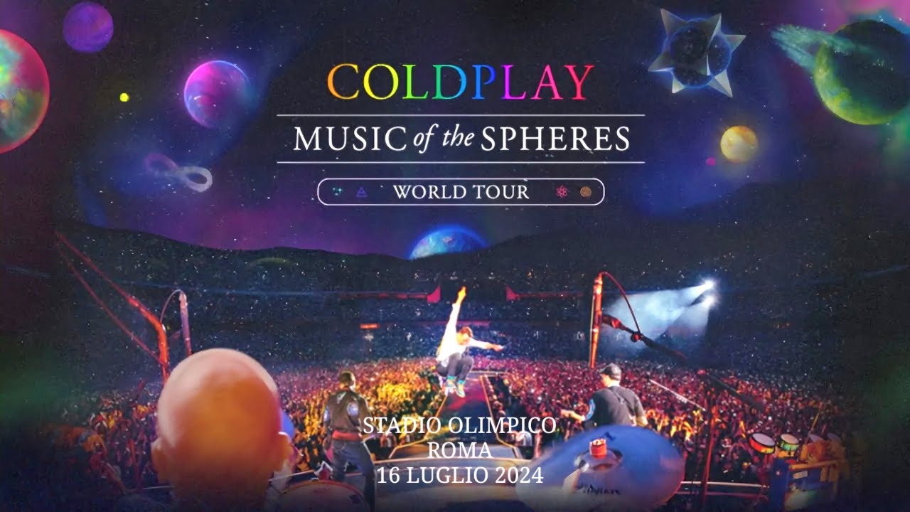 Coldplay live at Stadio Olimpico Rome 16 Luglio 2024 @coldplay # ...