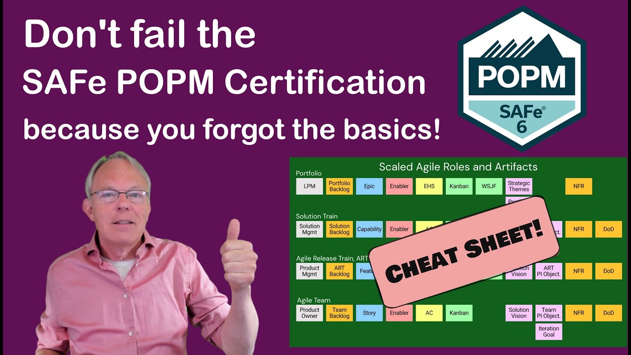 SAFe POPM Certfication cheat sheet - YouTube
