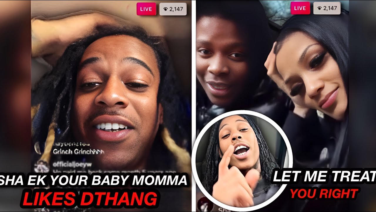 Cblu Laughs At Sha EK’s Baby Momma Sending Kisses Back To Dthang - YouTube