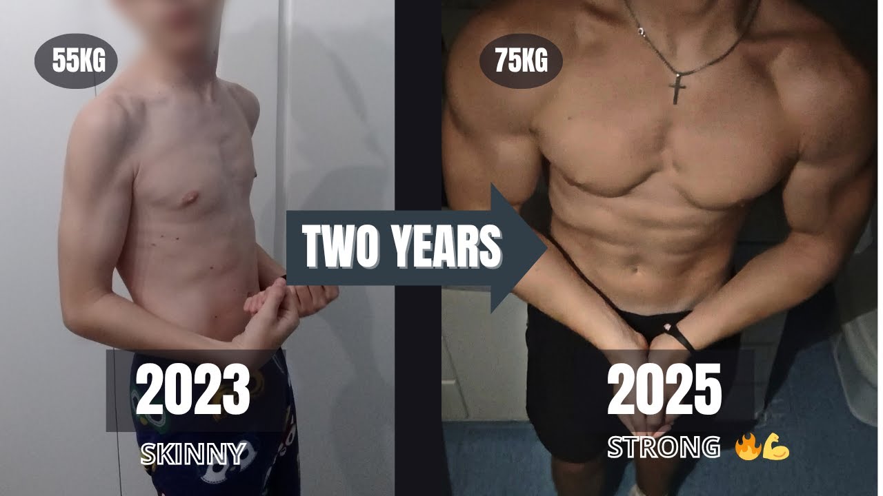 From skinny to strong at 16 | 54kg to 74kg - YouTube