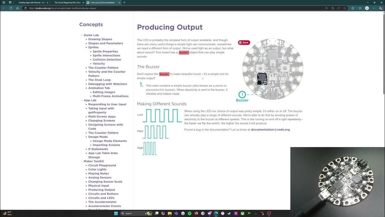 Code.org - Creating Apps with Devices - Circuit Playground:Lesson 3: The Circuit Playground ...
