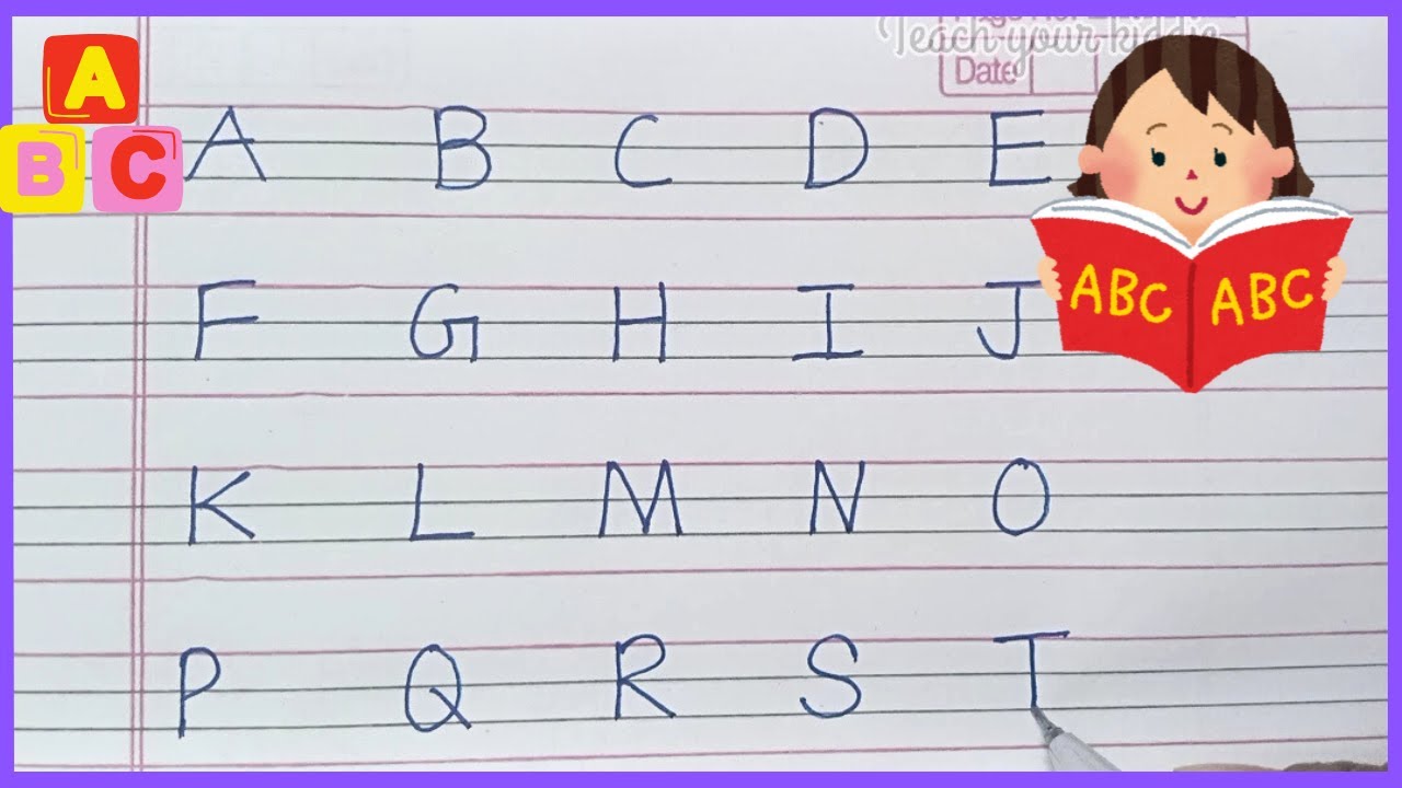 ABCD Capital Letter | How to write Capital Letters | Capital Letters ...