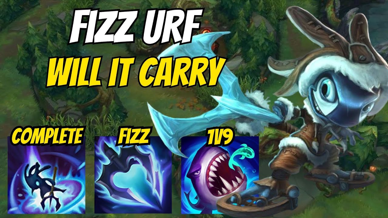 1000 AP URF Fizz Complete 1v9 - YouTube