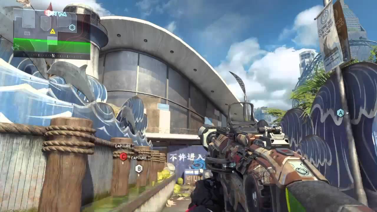 Call of Duty Ops 3: Domination on Aquarium Map (ps4 gameplay) - YouTube