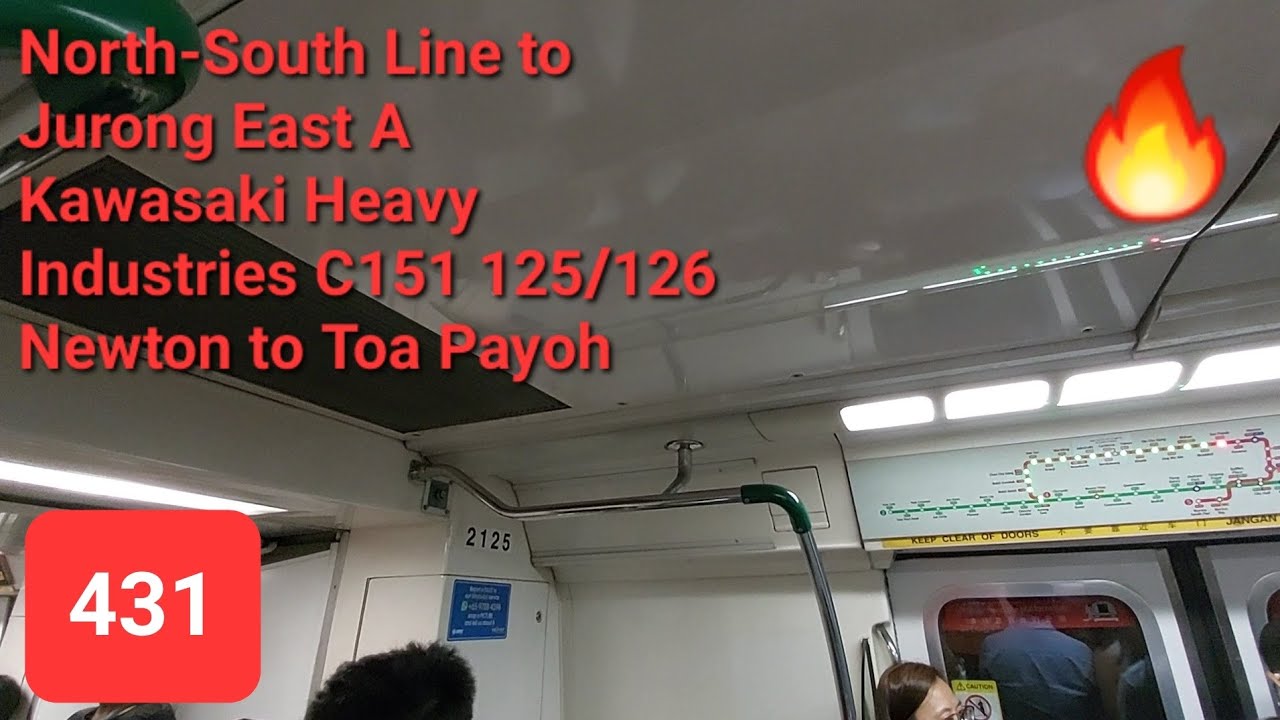SMRT (NSL) Ride on C151 set 125/126 from Newton NS21/DT11 to Toa Payoh ...