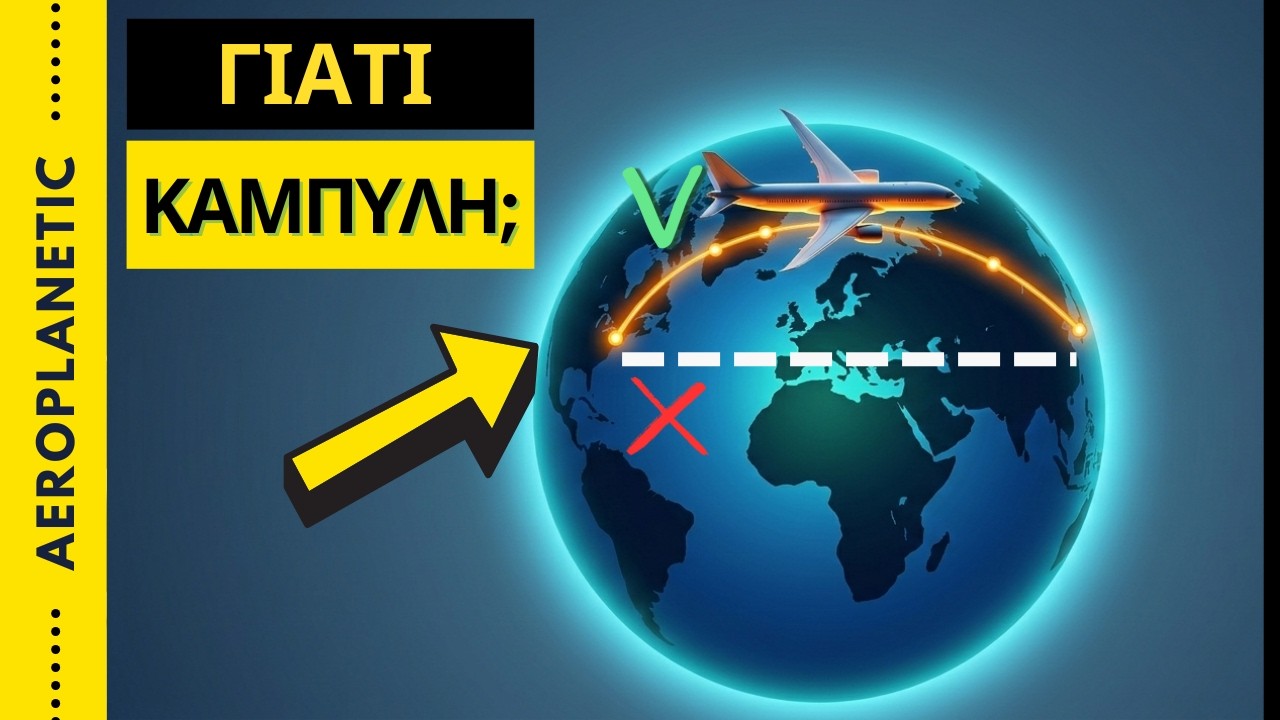 Γιατί τα αεροπλάνα δεν φαίνεται να πετάνε ευθεία στα μακρινά ταξίδια ...