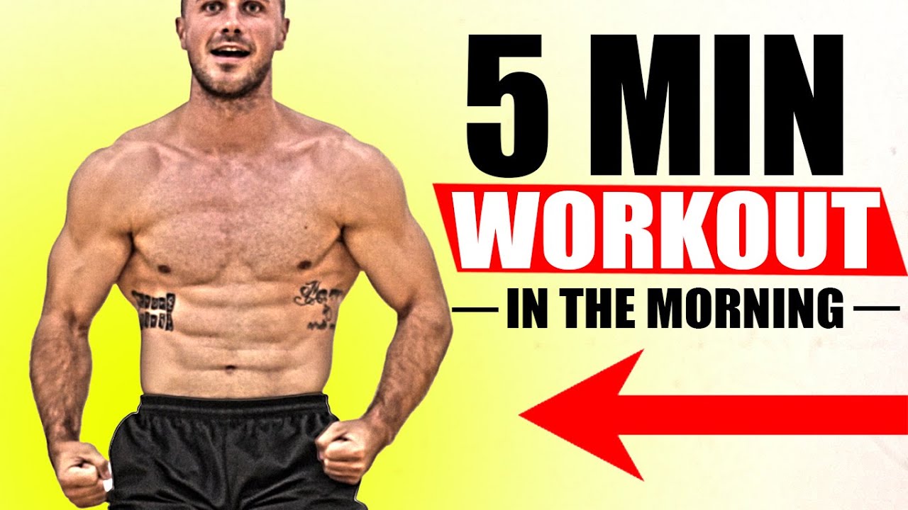 5-Min Morning Full Body Workout (NO Equipment) Wake Up & Get Ripped ...