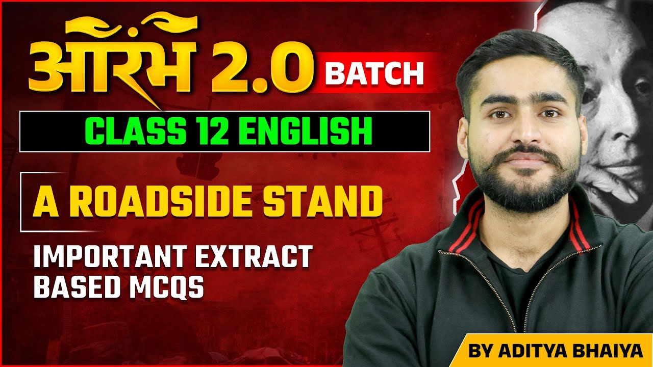 A Roadside Stand Class 12 English | Important Extract Based MCQs For ...
