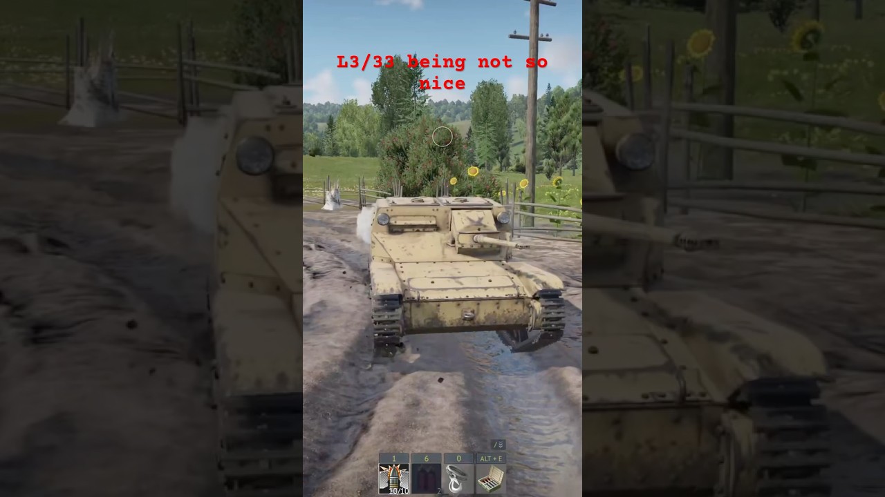 The l3/33 #funny #warthunder #drama #tanks #gaijin - YouTube