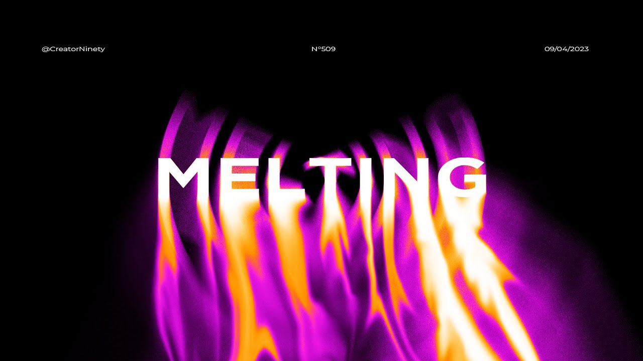 MELTING TEXT EFFECT in Photoshop | Melting Liquid Text Effect ...