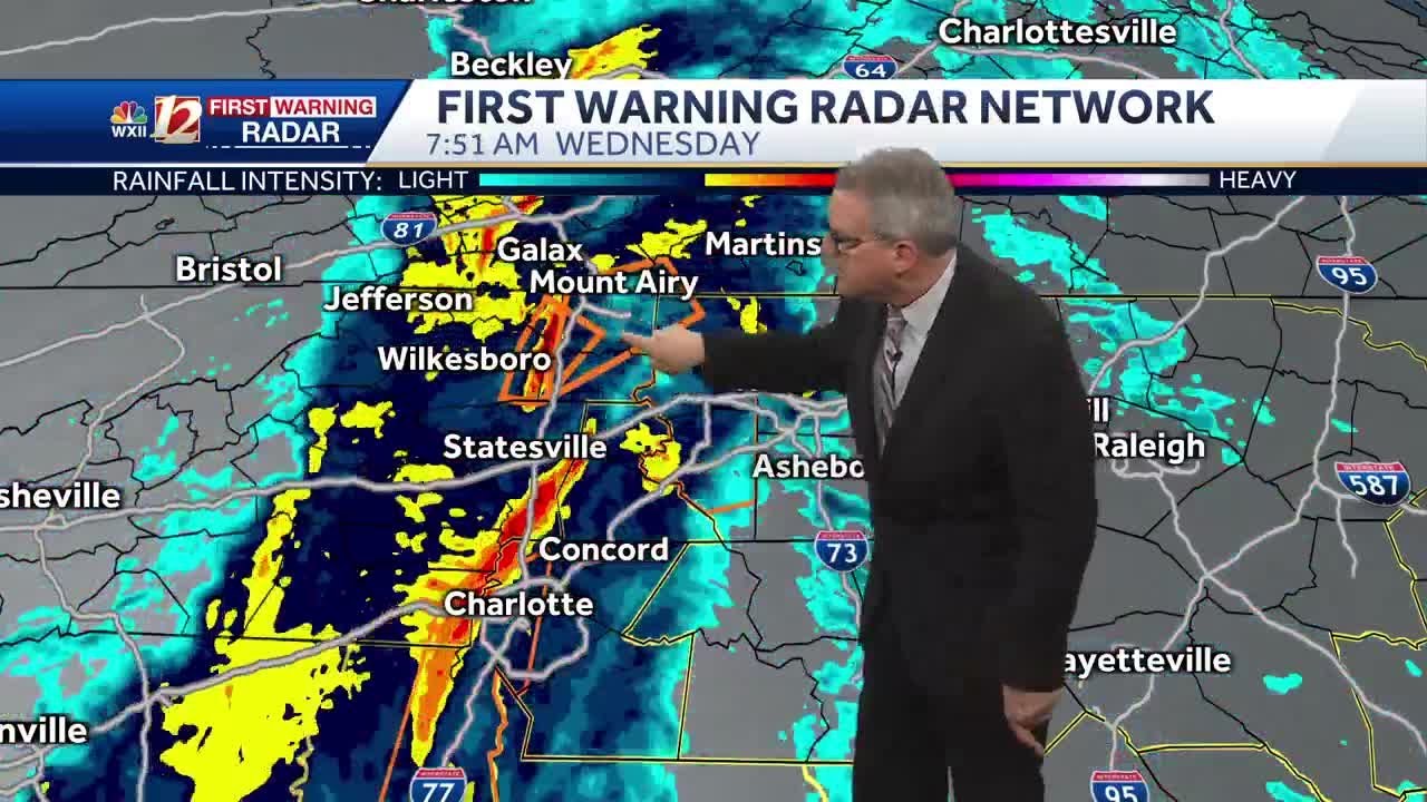 WXII's Brian Slocum gives forecast update as the Triad is battered by ...