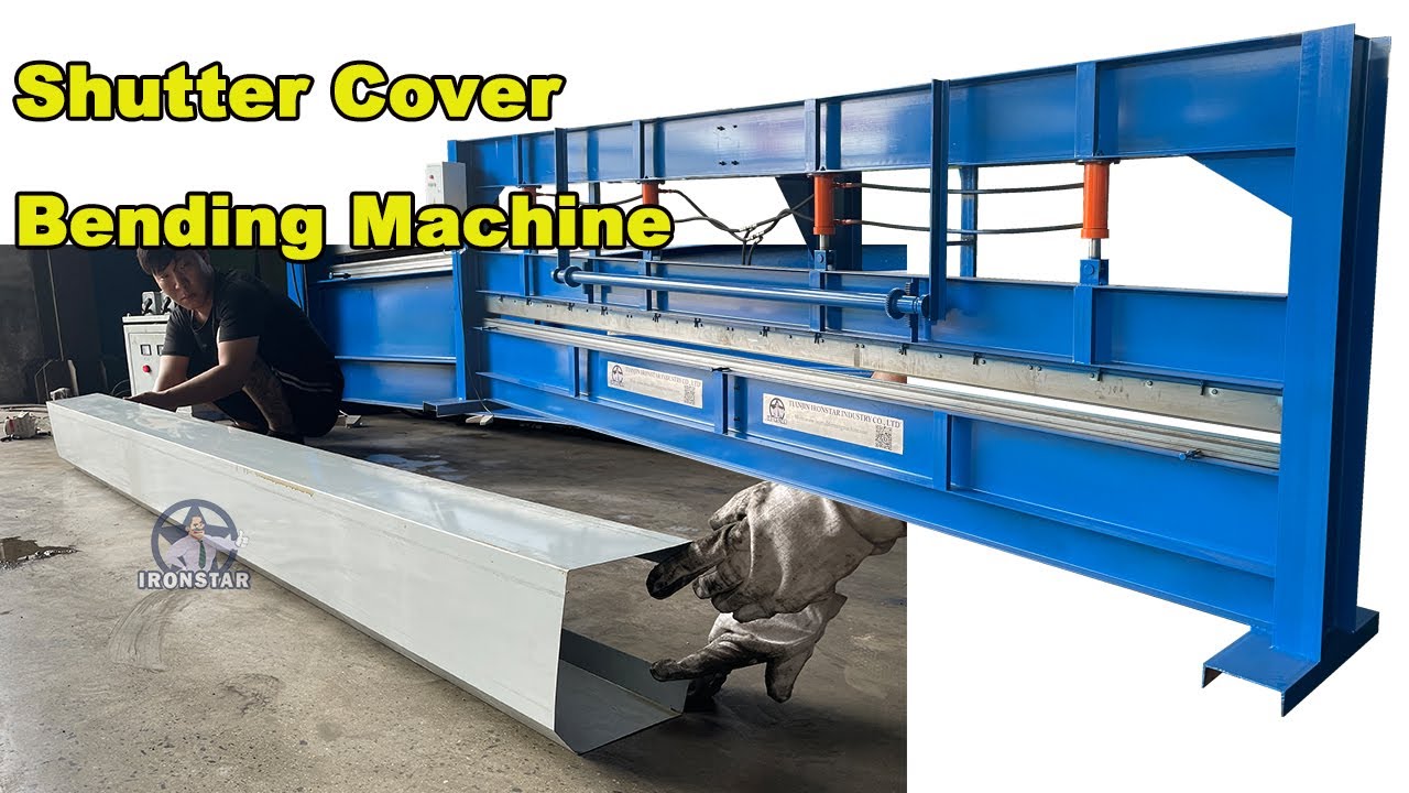 6m metal strip bending machine | Rolling shutter door cover box bending ...