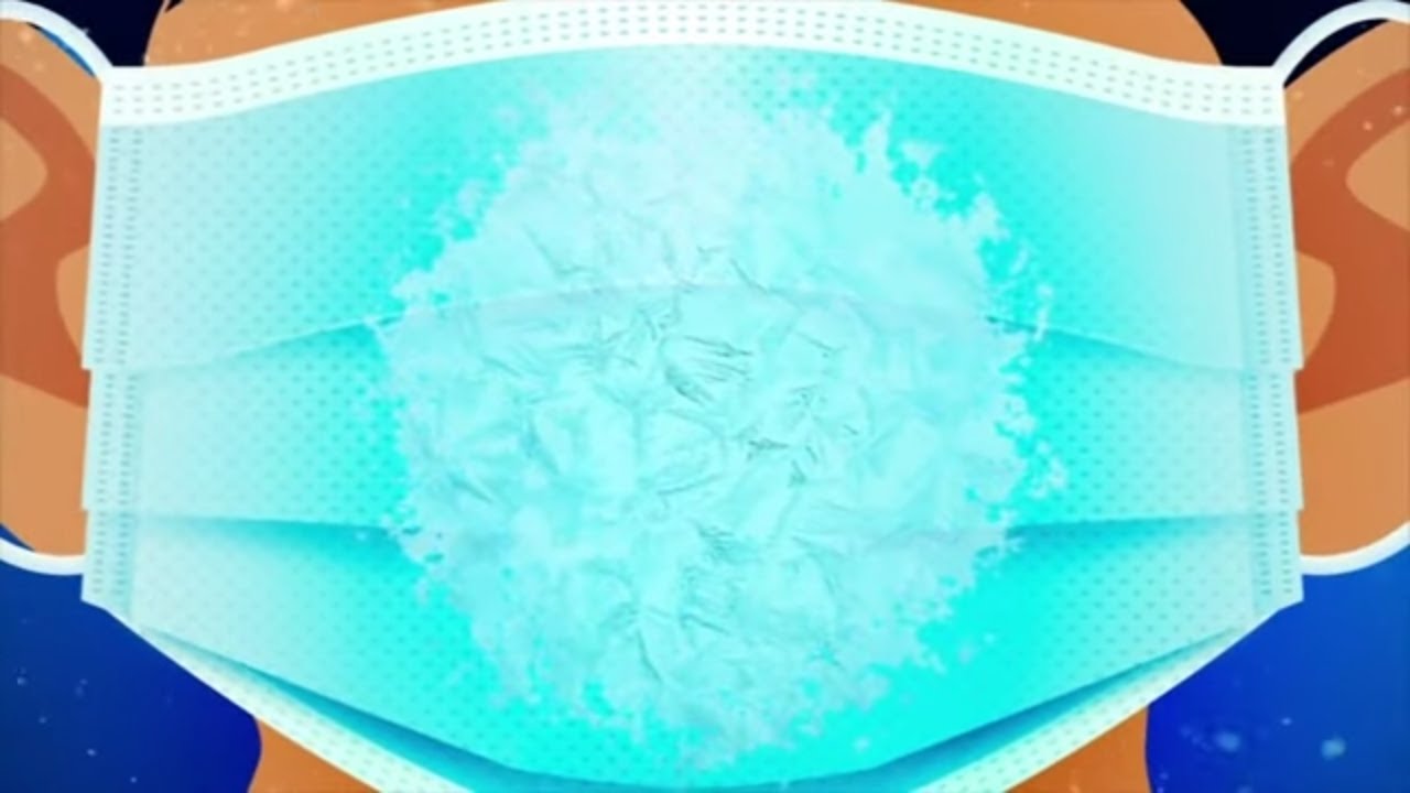 How to handle a frozen or frosty face mask in winter - YouTube