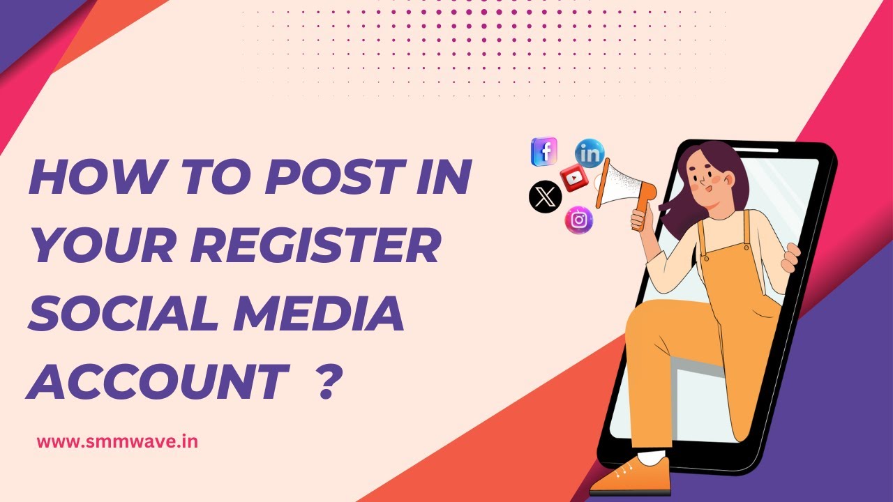 How to post in your register social media account ? - YouTube
