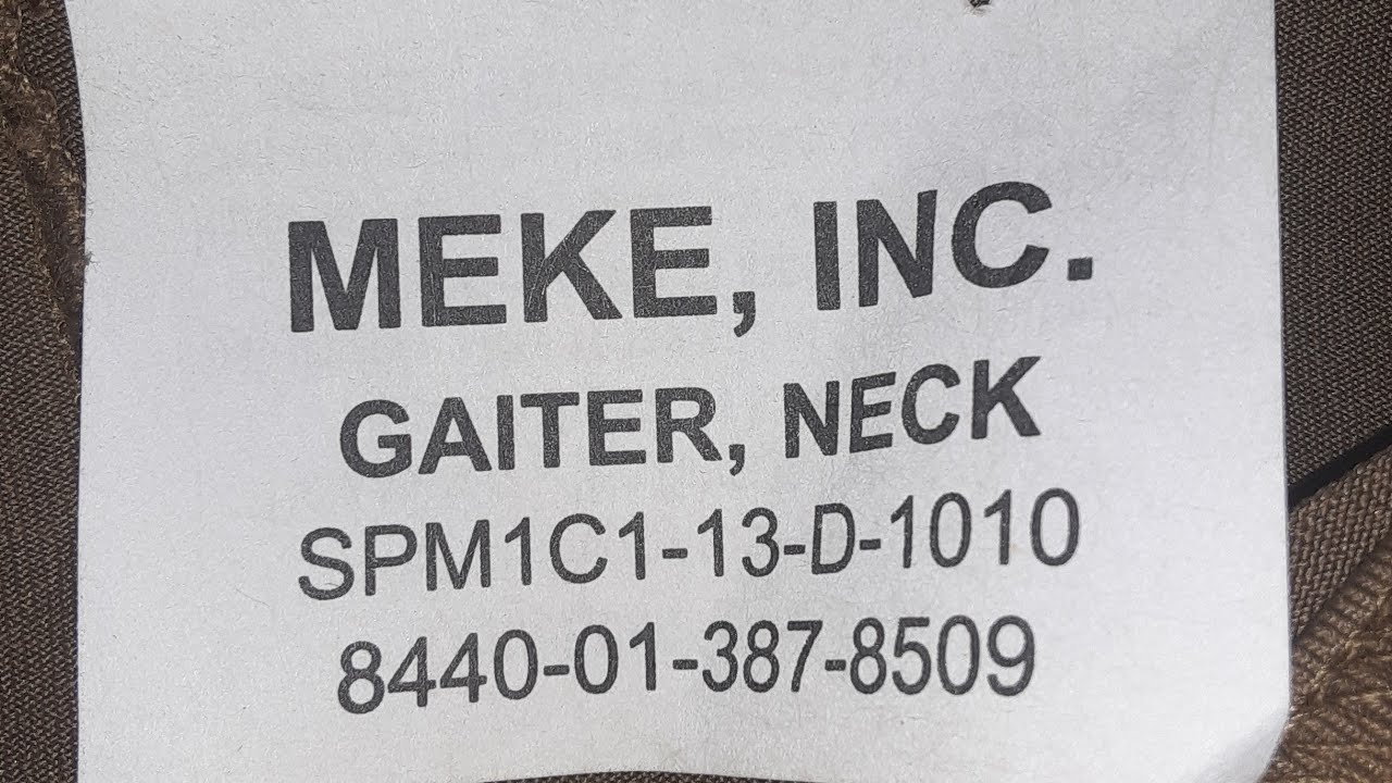 MEKE neck gaiter review and demonstration - YouTube