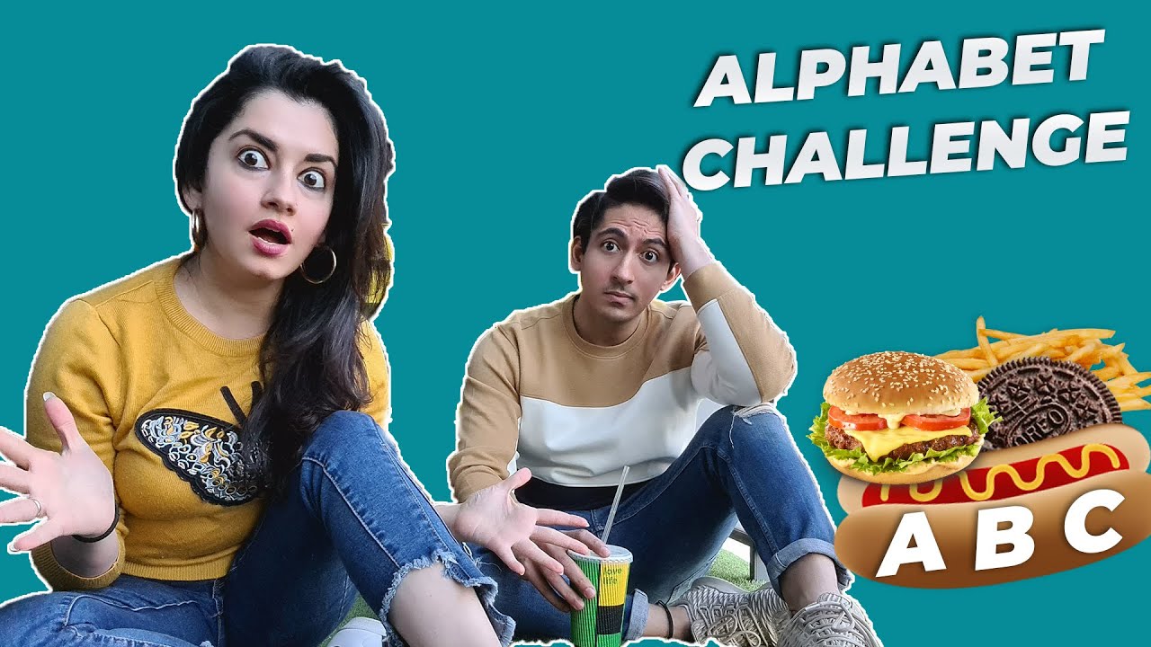 Alphabetical Food Challenge for 24 hours | Alphabets decide what we eat ...