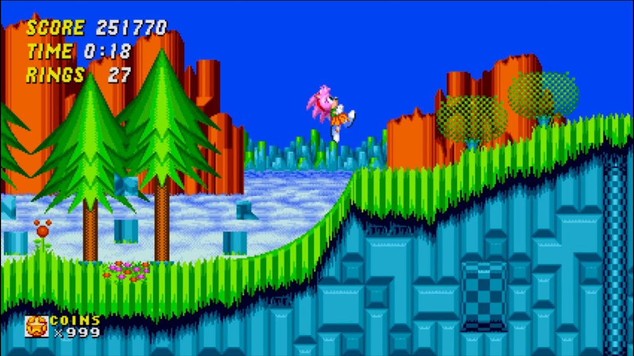 Sonic the Hedgehog 2 "Origins": Hill Top Zone Act 2 (Amy) [1080 HD ...