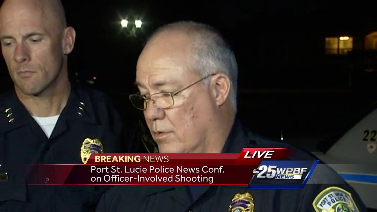 PSL Police news conference on officer-involved shooting - YouTube